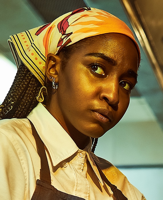 Ayo Edebiri as “Sydney Adamu” | The Bear on FX